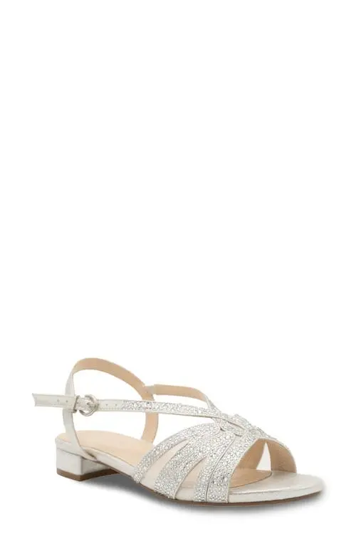 PARADOX LONDON PINK Quest Ankle Strap Sandal - Silver