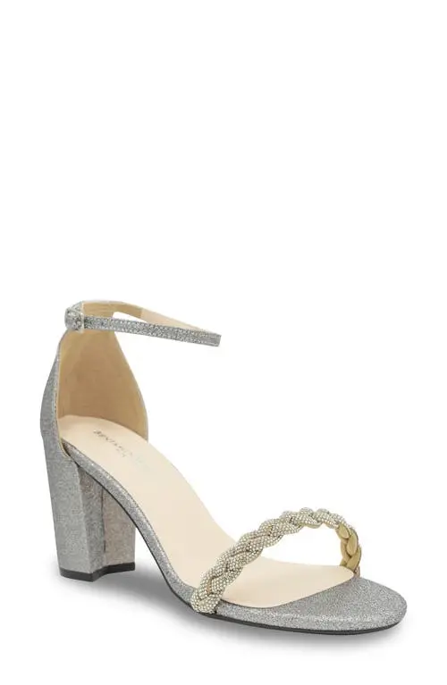 TOUCH UPS Whitney Ankle Strap Sandal - Pewter