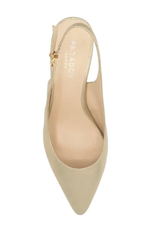 PARADOX LONDON PINK Imelda Slingback Pumps - Champagne