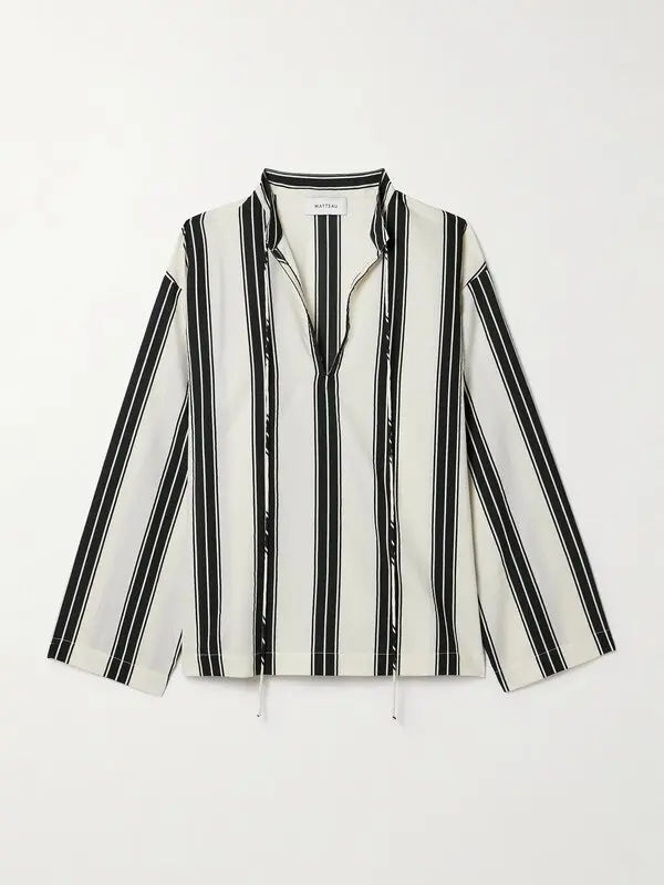 Matteau Striped Organic Cotton-blend Tunic