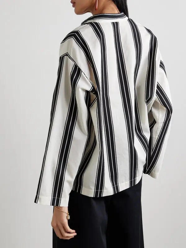 Matteau Striped Organic Cotton-blend Tunic