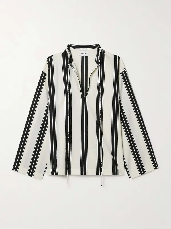 Matteau Striped Organic Cotton-blend Tunic