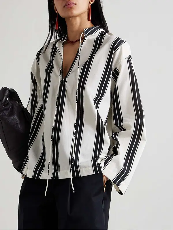 Matteau Striped Organic Cotton-blend Tunic