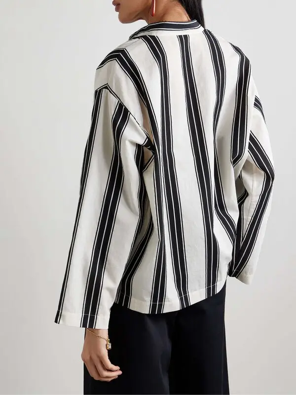 Matteau Striped Organic Cotton-blend Tunic