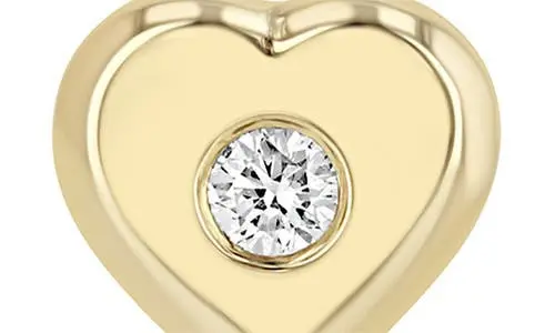 Zoe Chicco 14k Gold Diamond Heart Stud Earrings