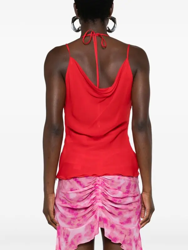 Blumarine Butterfly-bodice Silk Top