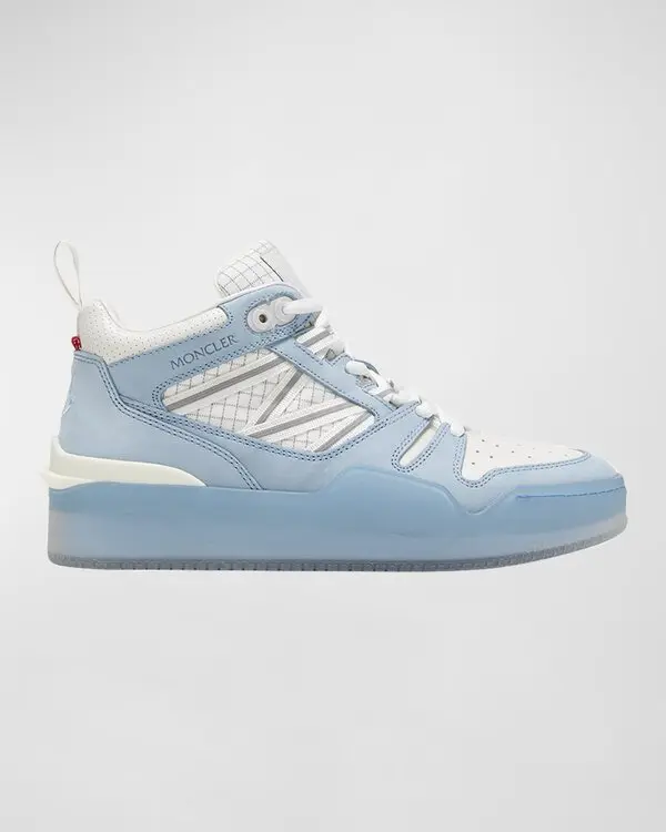 Moncler Blue High-Top Sneakers 19910433_44735298_600.jpg main image 4