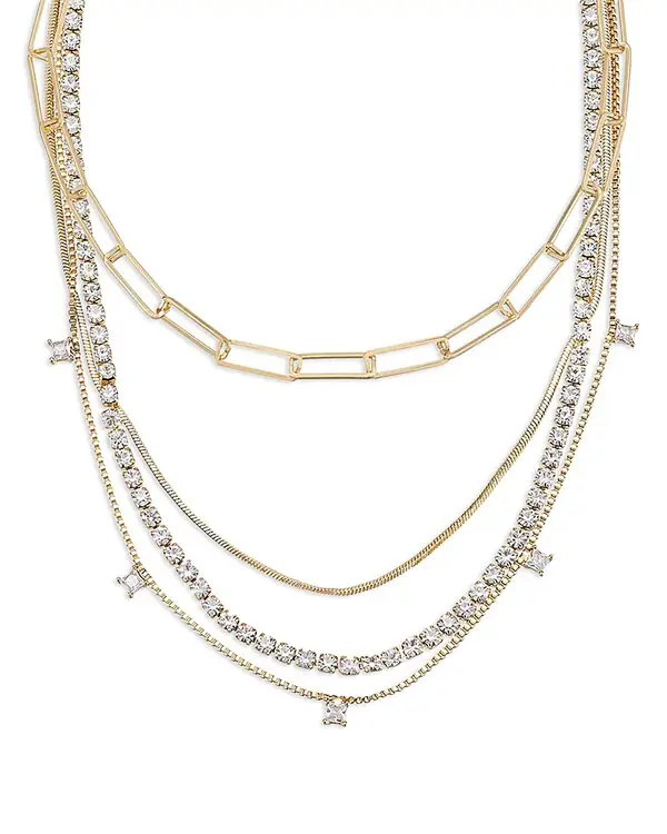 Ettika Set Of Four Chain Necklaces - Gold