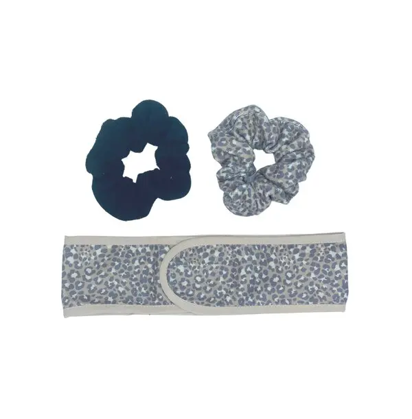 HEADBANDS OF HOPE Jaguar Print Microfiber Headband And Scrunchie Set - Multi