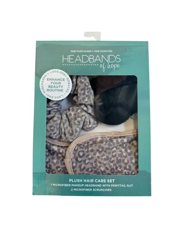 HEADBANDS OF HOPE Jaguar Print Microfiber Headband And Scrunchie Set