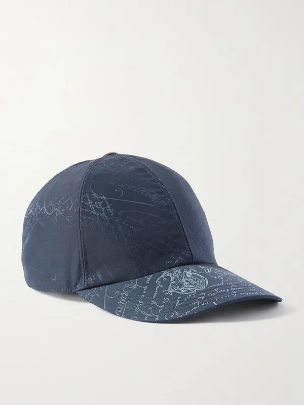 Berluti Scritto-jacquard Twill Baseball Cap - Blue