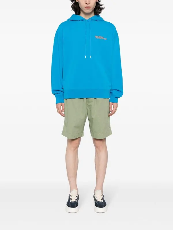 Maison Kitsuné Embroidered-logo Cotton Hoodie