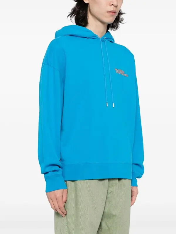 Maison Kitsuné Embroidered-logo Cotton Hoodie
