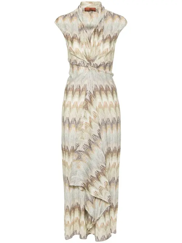 Missoni Metallic Zigzag Maxi Dress