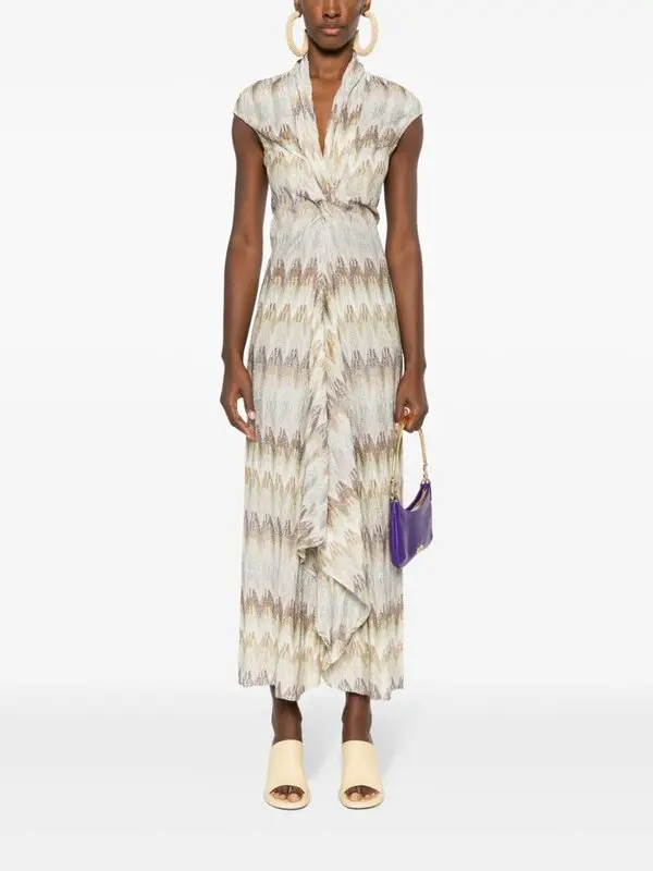 Missoni Metallic Zigzag Maxi Dress