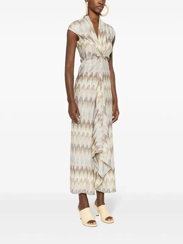 Missoni Metallic Zigzag Maxi Dress