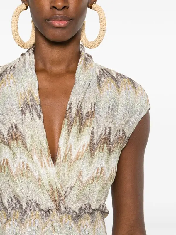 Missoni Metallic Zigzag Maxi Dress