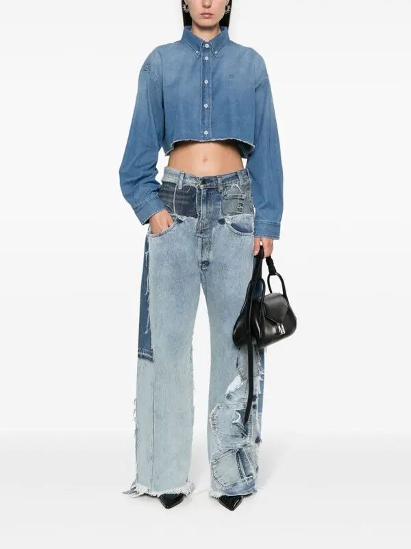 Givenchy Cropped Denim Shirt