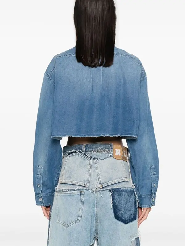 Givenchy Cropped Denim Shirt