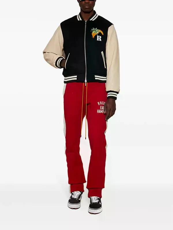 Rhude Logo-embroidered Bomber Jacket