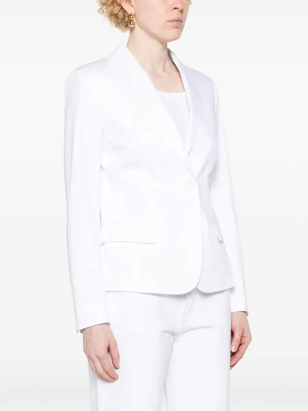 Max Mara Sarnico Single-breasted Blazer - White