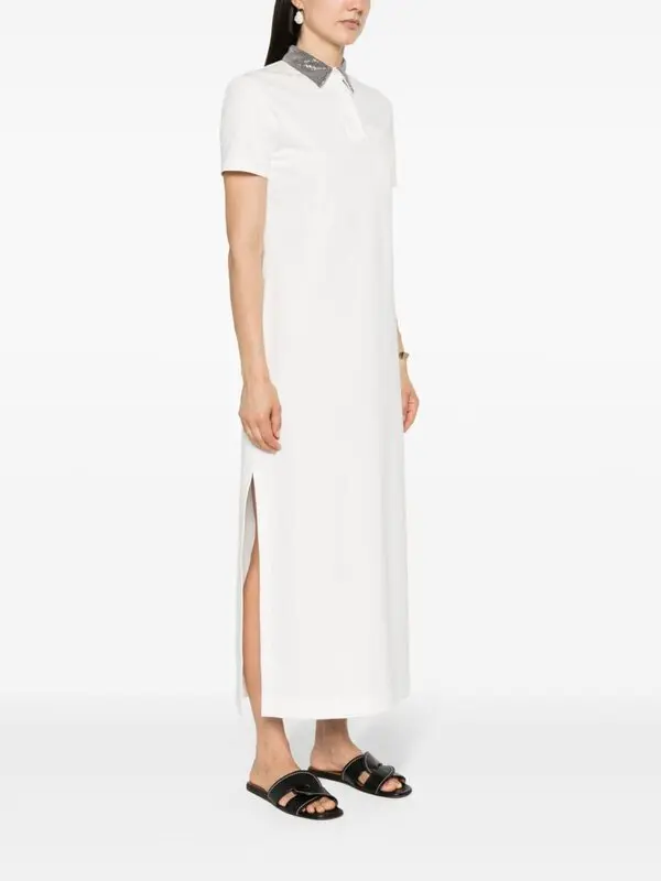Brunello Cucinelli Monili-embellished Polo Dress
