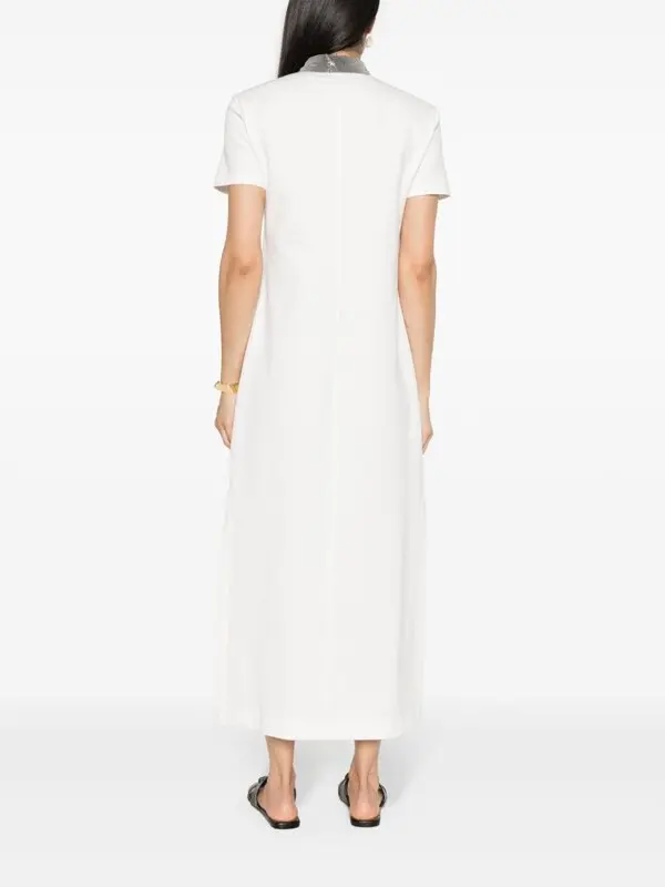 Brunello Cucinelli Monili-embellished Polo Dress