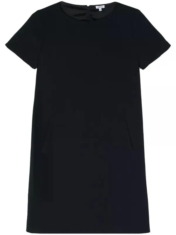 Aspesi Round-neck Crepe Shift Dress