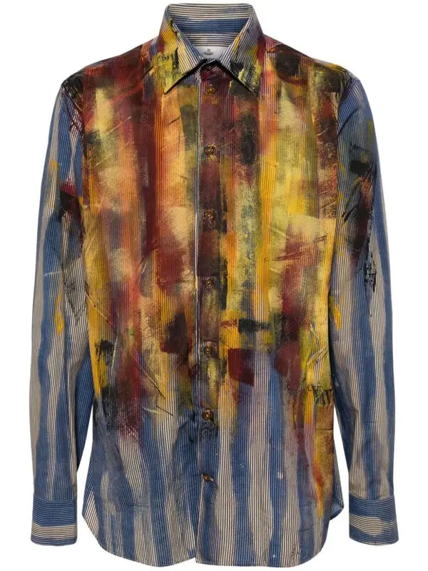 VIVIENNE WESTWOOD Ghost Painterly-print Cotton Shirt