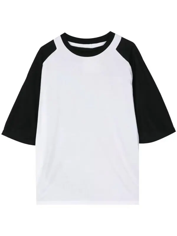 FUMITO GANRYU Two-tone Cotton T-shirt