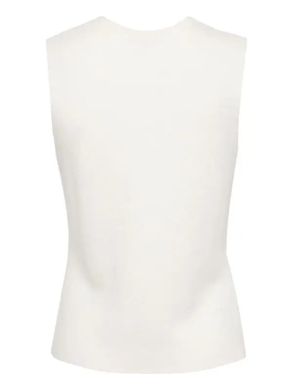 N.peal Mila Cotton-blend Waistcoat - Neutrals