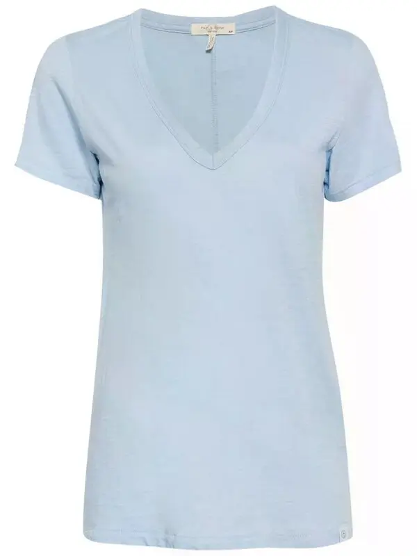 Rag & Bone V-neck Organic Cotton T-shirt