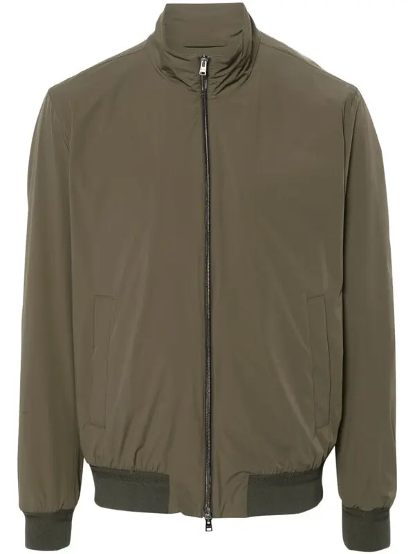 Herno Taffeta Bomber Jacket - Green
