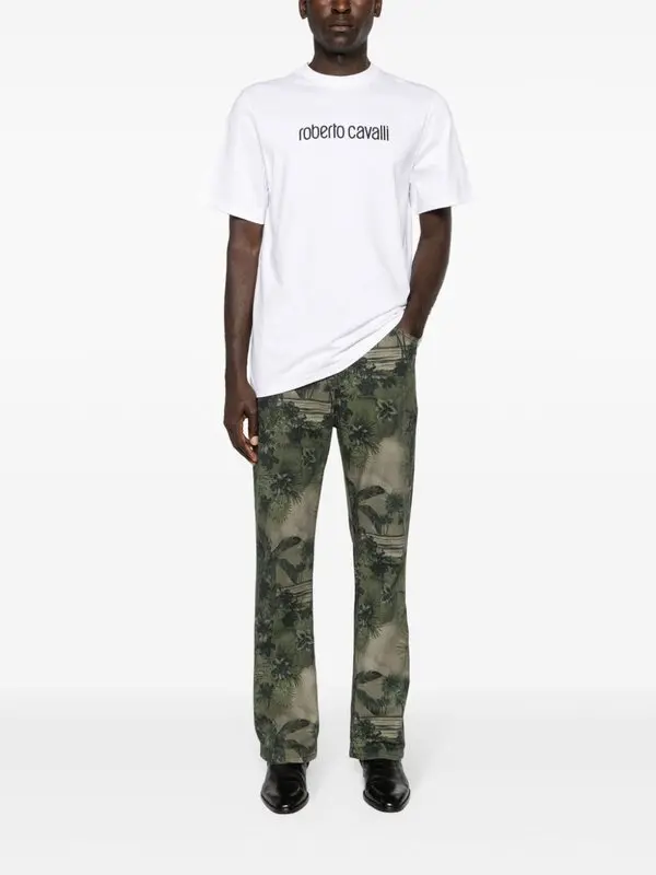 Roberto Cavalli Logo-print Cotton T-shirt