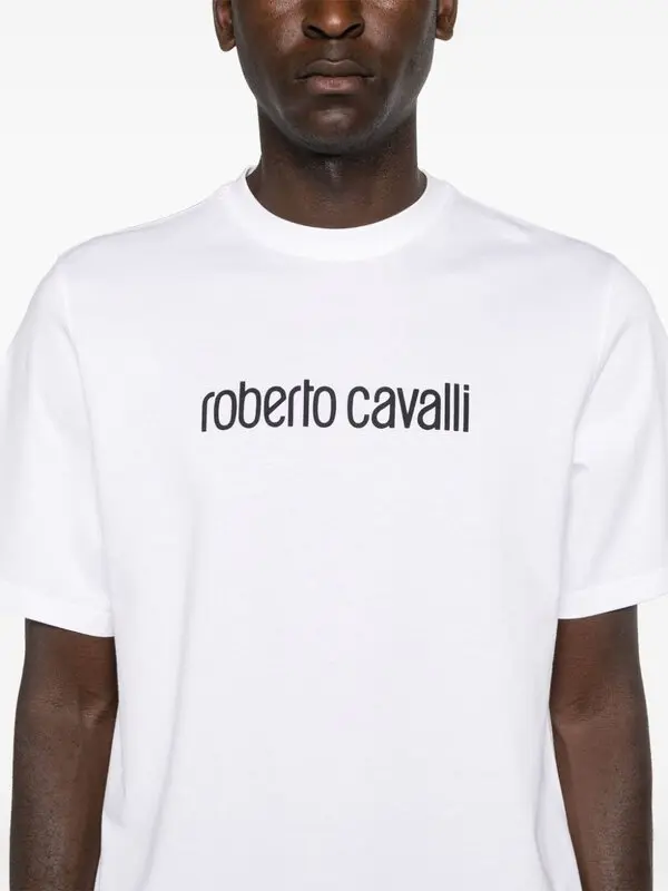 Roberto Cavalli Logo-print Cotton T-shirt