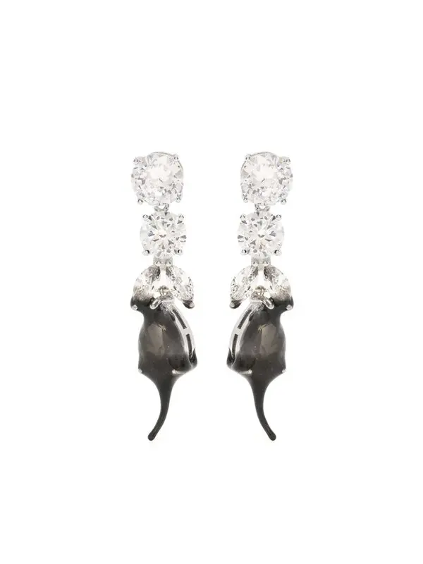 Ottolinger Rhinestone-embellished Stud Earrings - Black