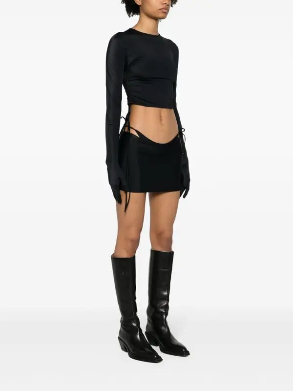 Vetements Cropped Long-sleeve T-shirt