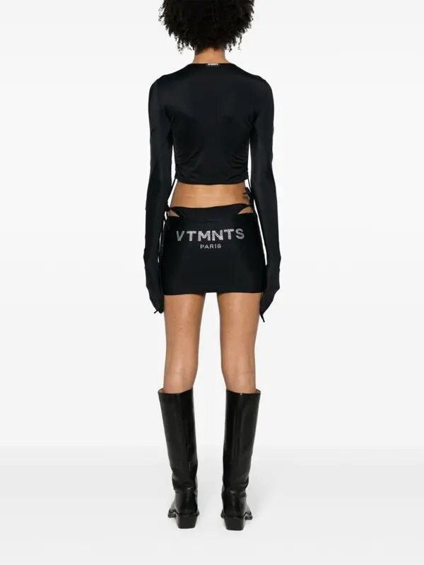 Vetements Cropped Long-sleeve T-shirt