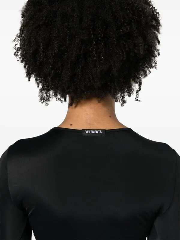 Vetements Cropped Long-sleeve T-shirt