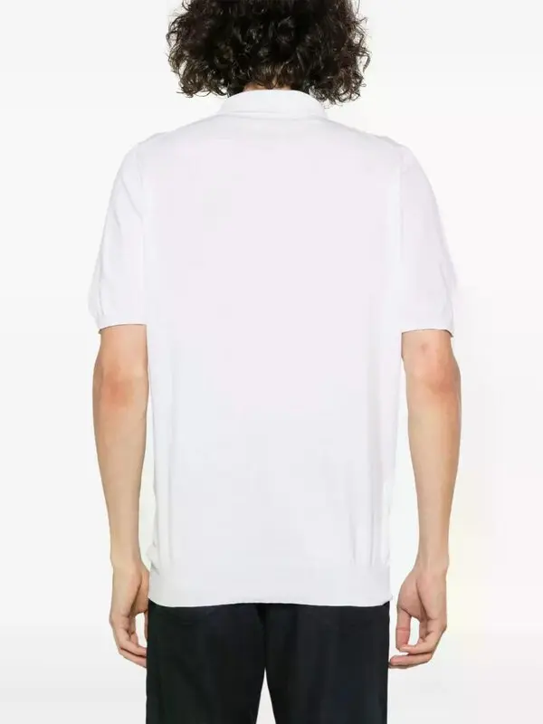 Kiton Fine-ribbed Polo Shirt - White