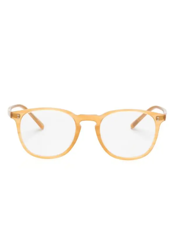 Oliver Spencer Finley 1993 Round-frame Eyeglasses - Yellow