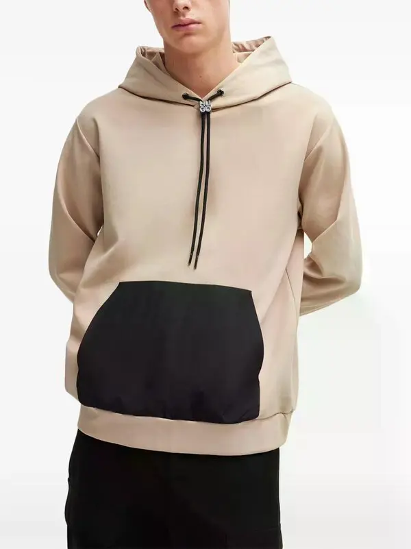 Hugo Colour-block Drawstring Hoodie