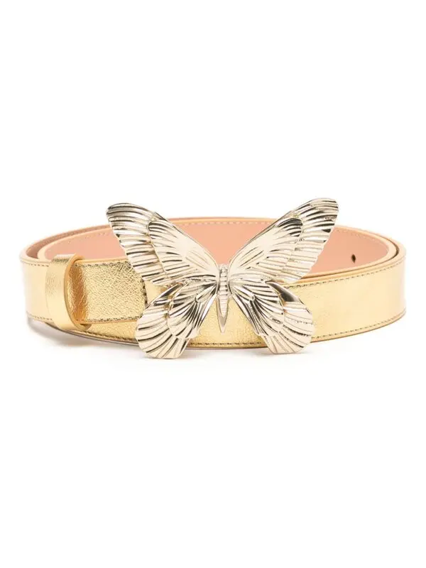 Blumarine Butterfly-motif Leather Belt