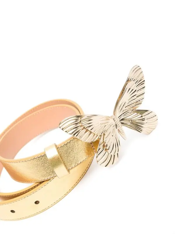 Blumarine Butterfly-motif Leather Belt