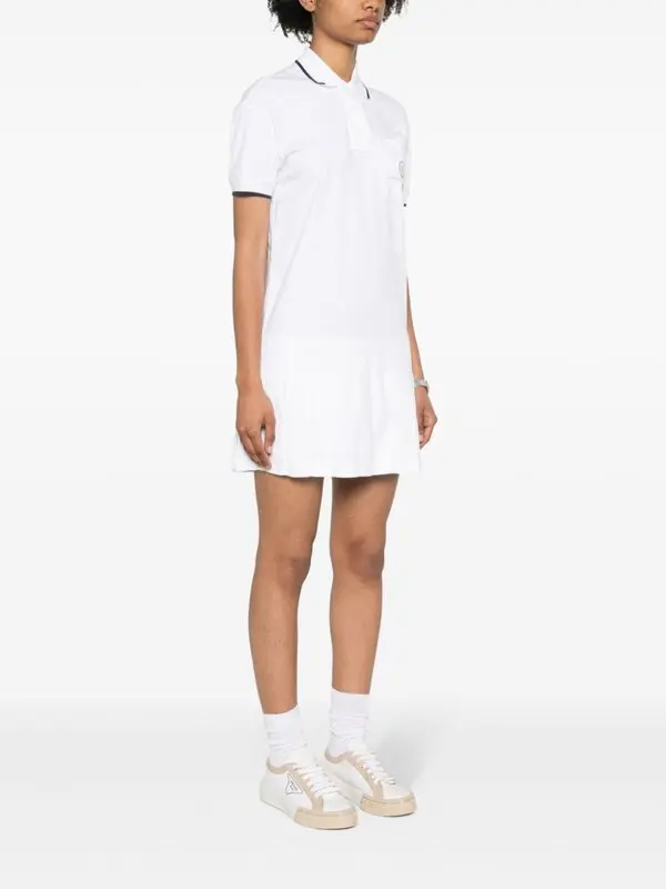 Brunello Cucinelli Stripe-tipping Cotton Minidress - White