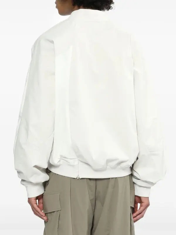 POST ARCHIVE FACTION Asymmetric-zip Bomber Jacket - White