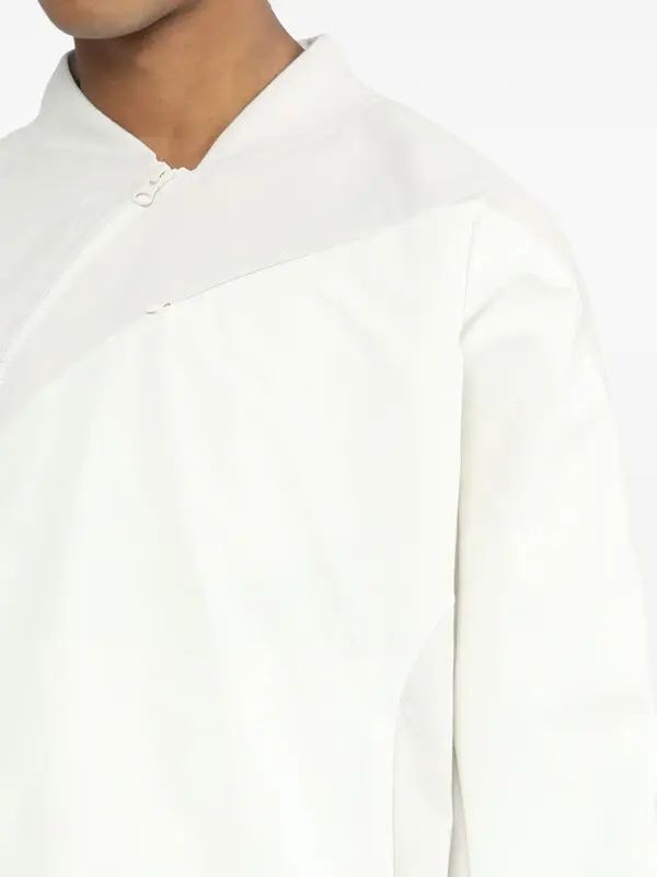 POST ARCHIVE FACTION Asymmetric-zip Bomber Jacket - White