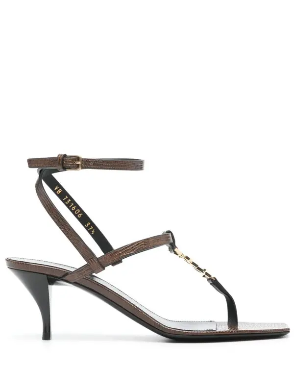 Saint Laurent Cassandra 60mm Leather Sandals