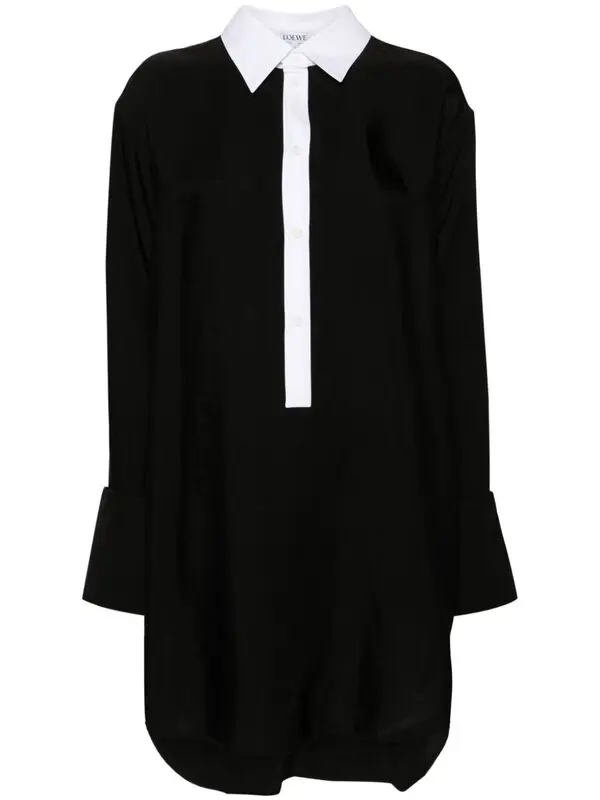 Loewe Detachable-collar Midi Shirt Dress