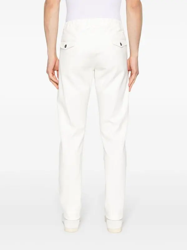 Eleventy Drawstring-waist Tapered Trousers